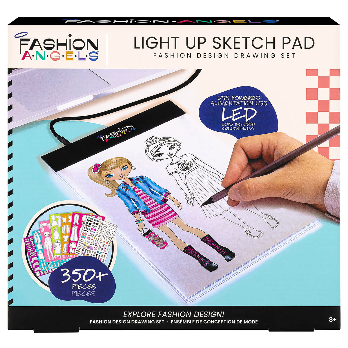Light Up Sketch Pad Fashion Drawing Set – Fashion Angels