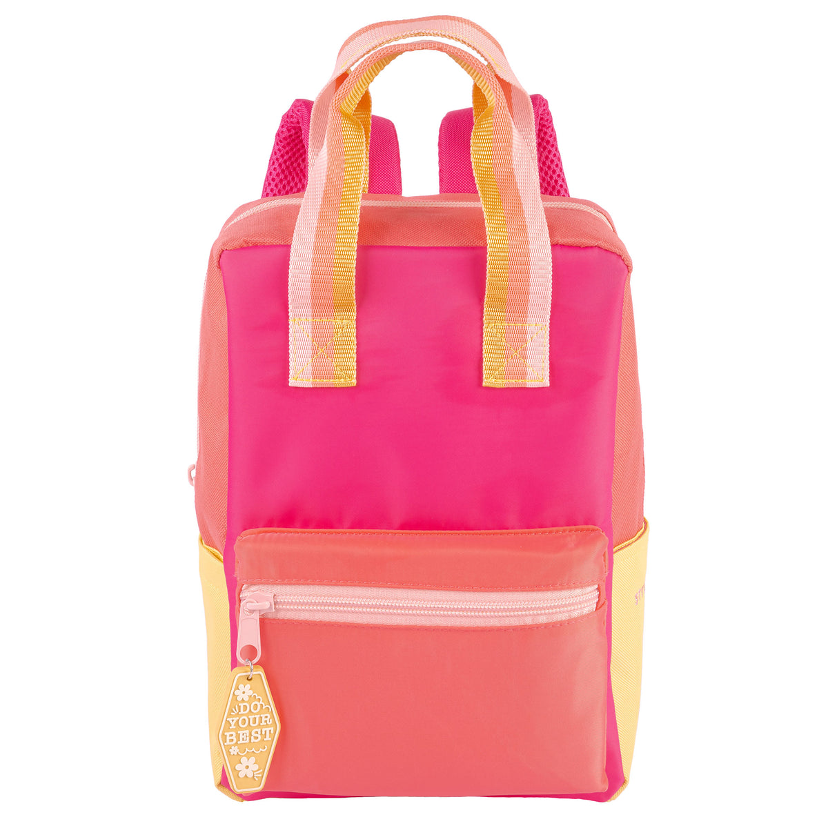 Harlow Colorblock Backpack - Hot Pink/Coral – Fashion Angels